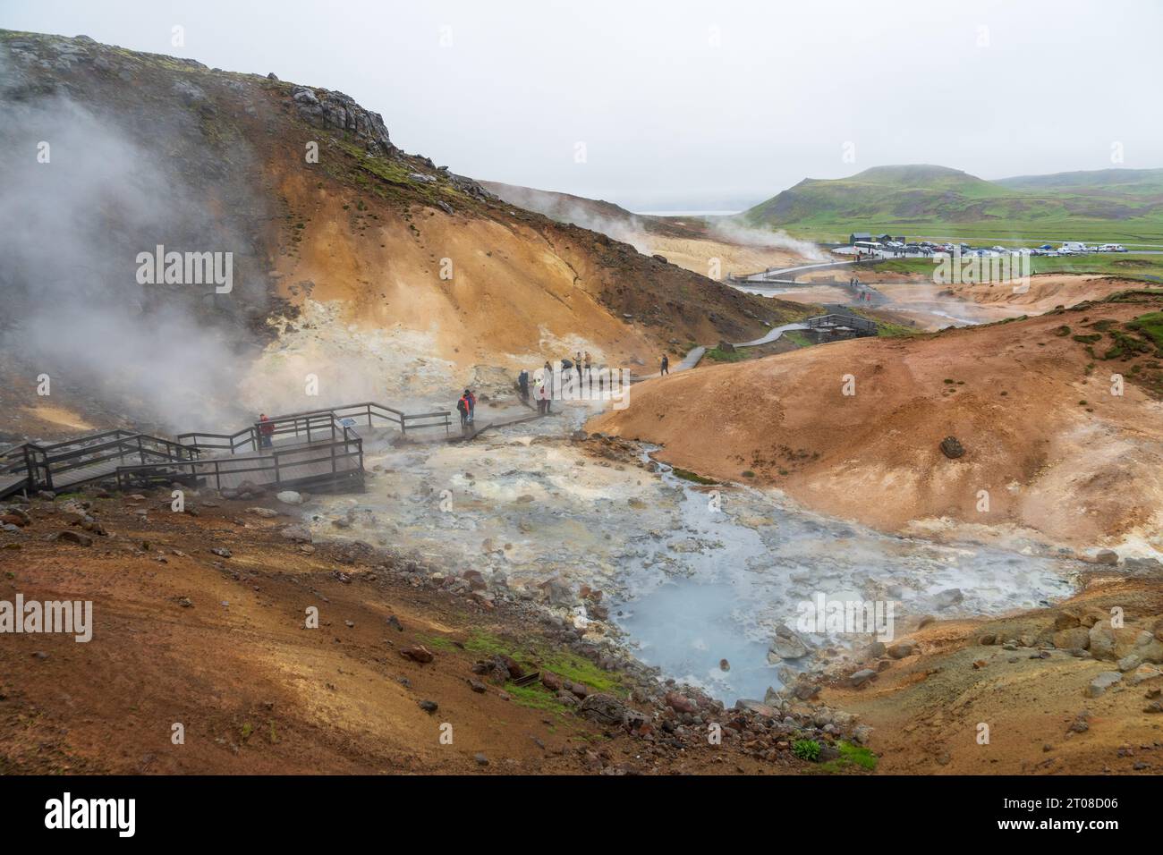 The Krysuvik Geothermal Area in Iceland Stock Photo - Alamy