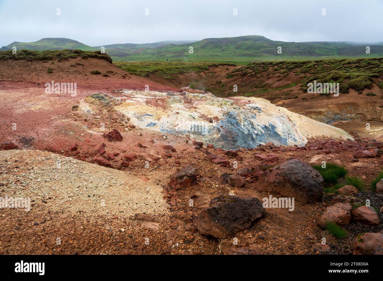 The Krysuvik Geothermal Area in Iceland Stock Photo - Alamy