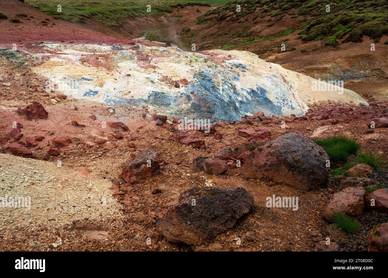 The Krysuvik Geothermal Area in Iceland Stock Photo - Alamy