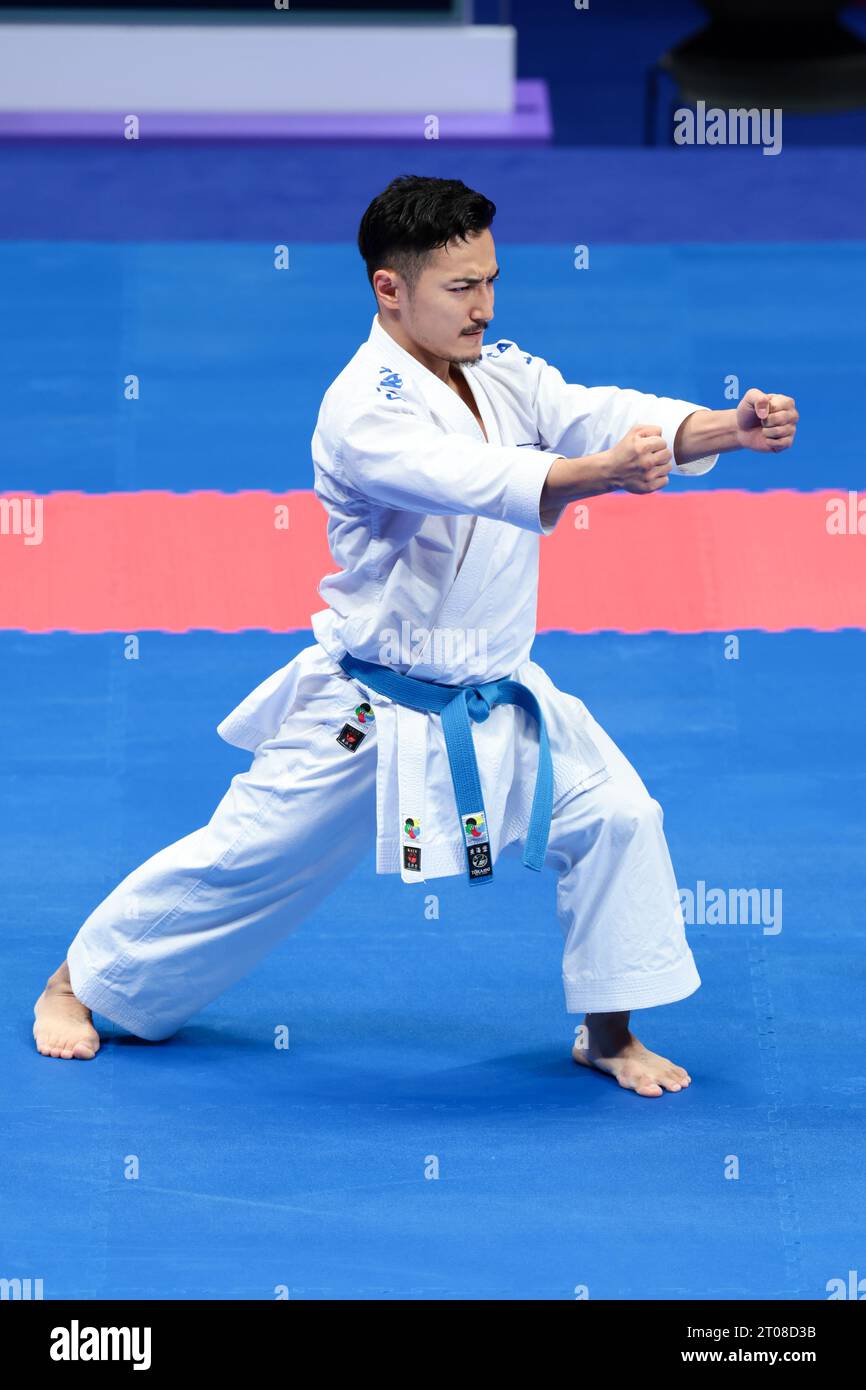 Hangzhou, China. 5th Oct, 2023. Kazumasa Moto (JPN) Karate : Men's ...