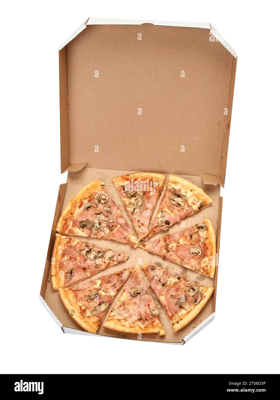 pizza box food cardboard delivery package meal dinner lunch Stock Photo ...