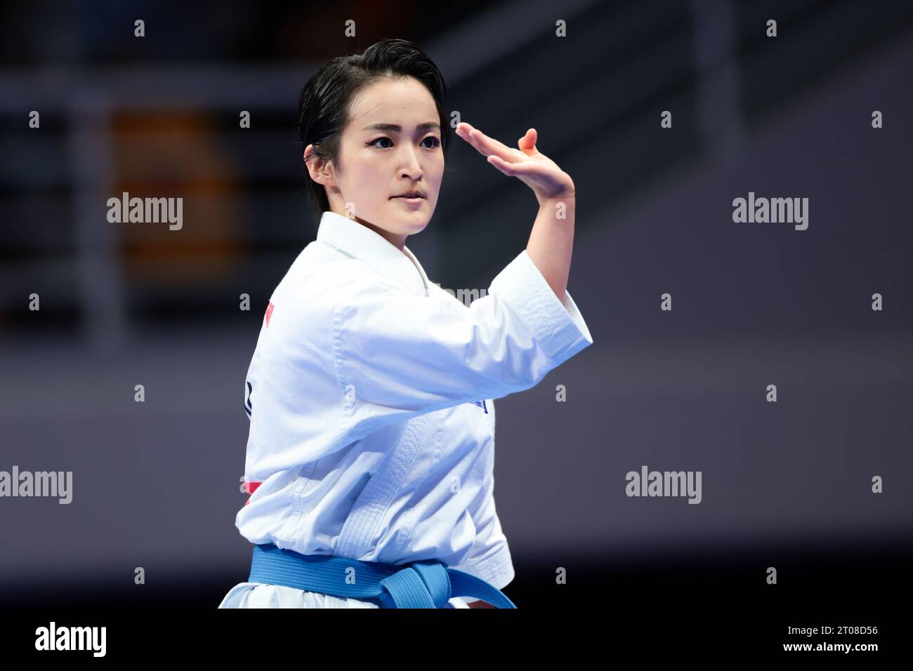 Hangzhou, China. 5th Oct, 2023. Kiyou Shimizu (JPN) Karate : Womens Individual Kata Elimination ...