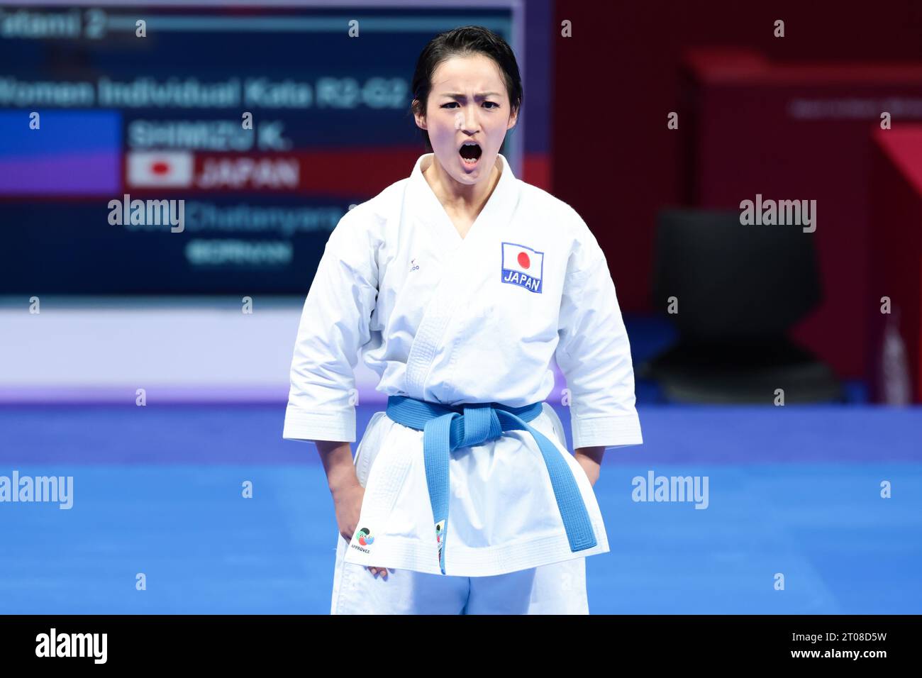 Hangzhou, China. 5th Oct, 2023. Kiyou Shimizu (JPN) Karate : Womens ...
