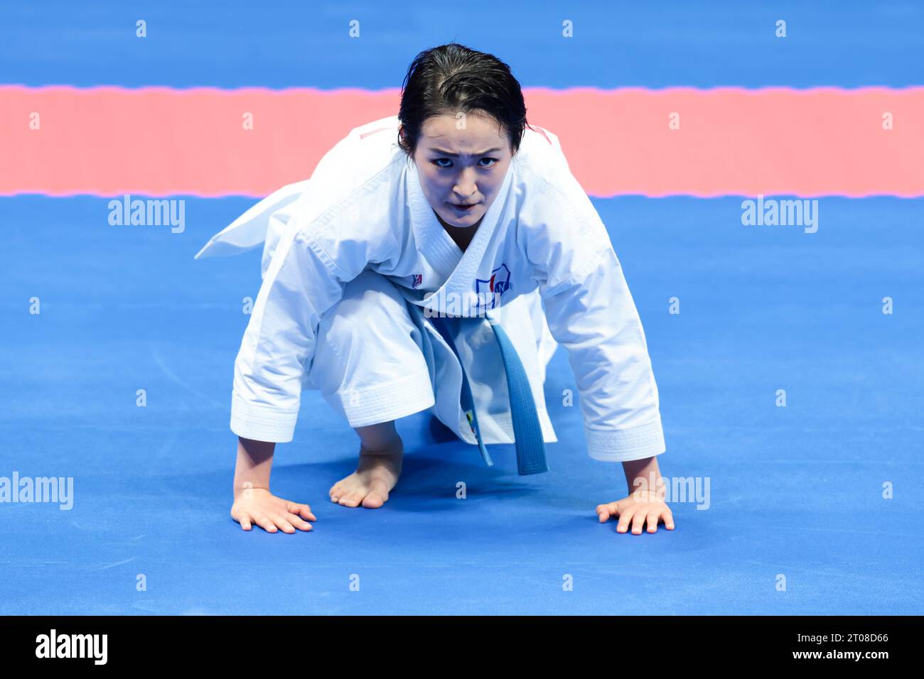 Hangzhou, China. 5th Oct, 2023. Kiyou Shimizu (JPN) Karate : Womens Individual Kata Elimination ...