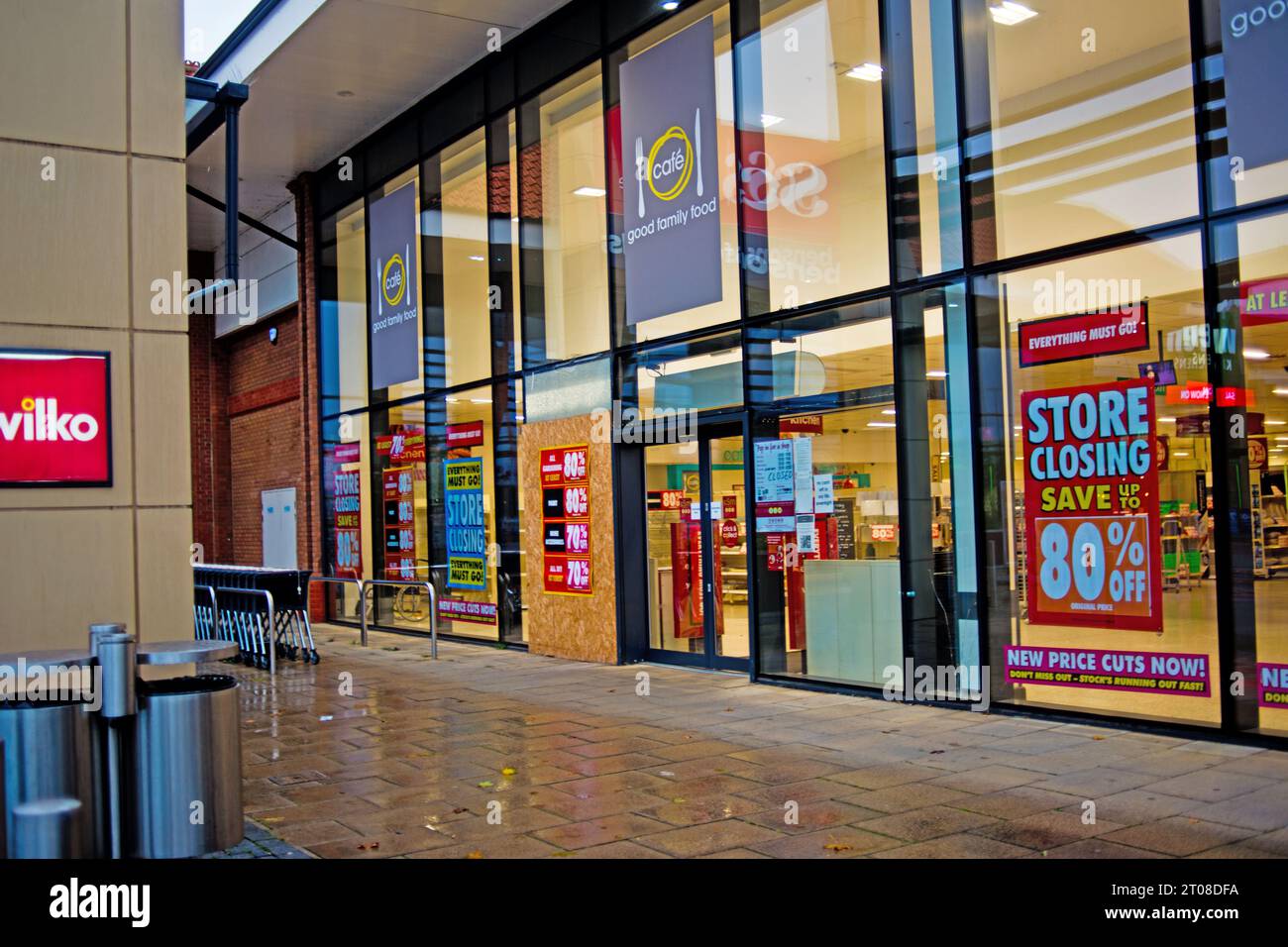 Wilko Store, last day of opening, Clifton Retail Park, York, Yorkshire ...