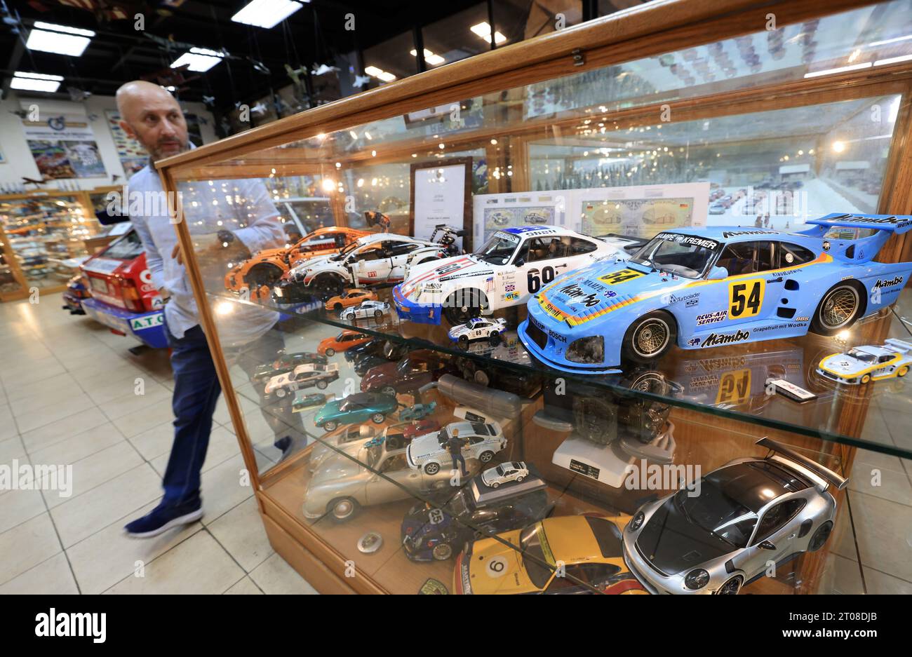 Beirut. 3rd Oct, 2023. This photo taken on Oct. 3, 2023 shows model ...