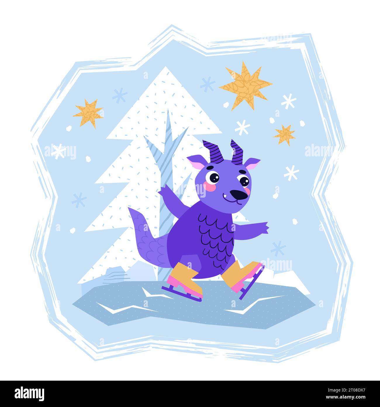 Cute Dragon cartoon mascot character. Happy New Year of the Dragon ...