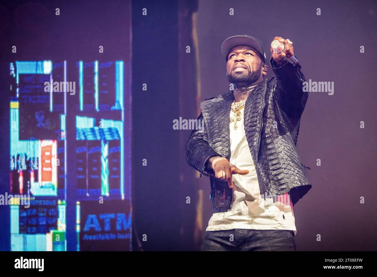 Oslo, Norway. 04th Oct, 2023. The American rapper 50 Cent performs a ...