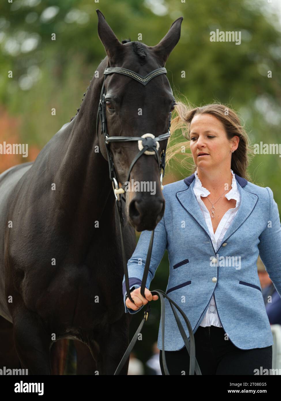 Katie PRESTON of Great Britain with Templar Juno during the first horse ...