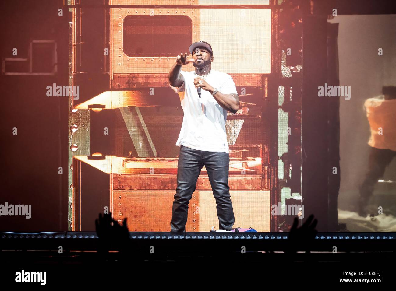 Oslo, Norway. 04th Oct, 2023. The American rapper 50 Cent performs a ...