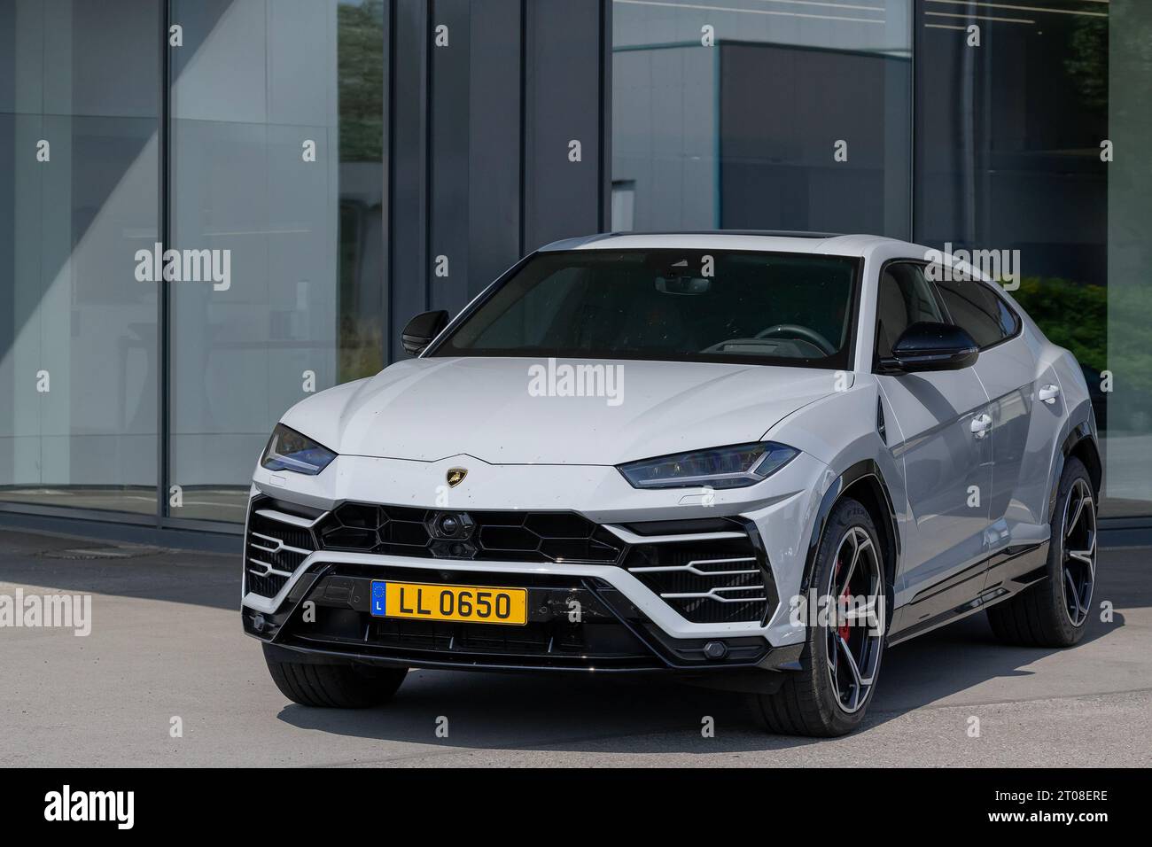 Grey Lamborghini Urus parked in Luxembourg City Stock Photo - Alamy
