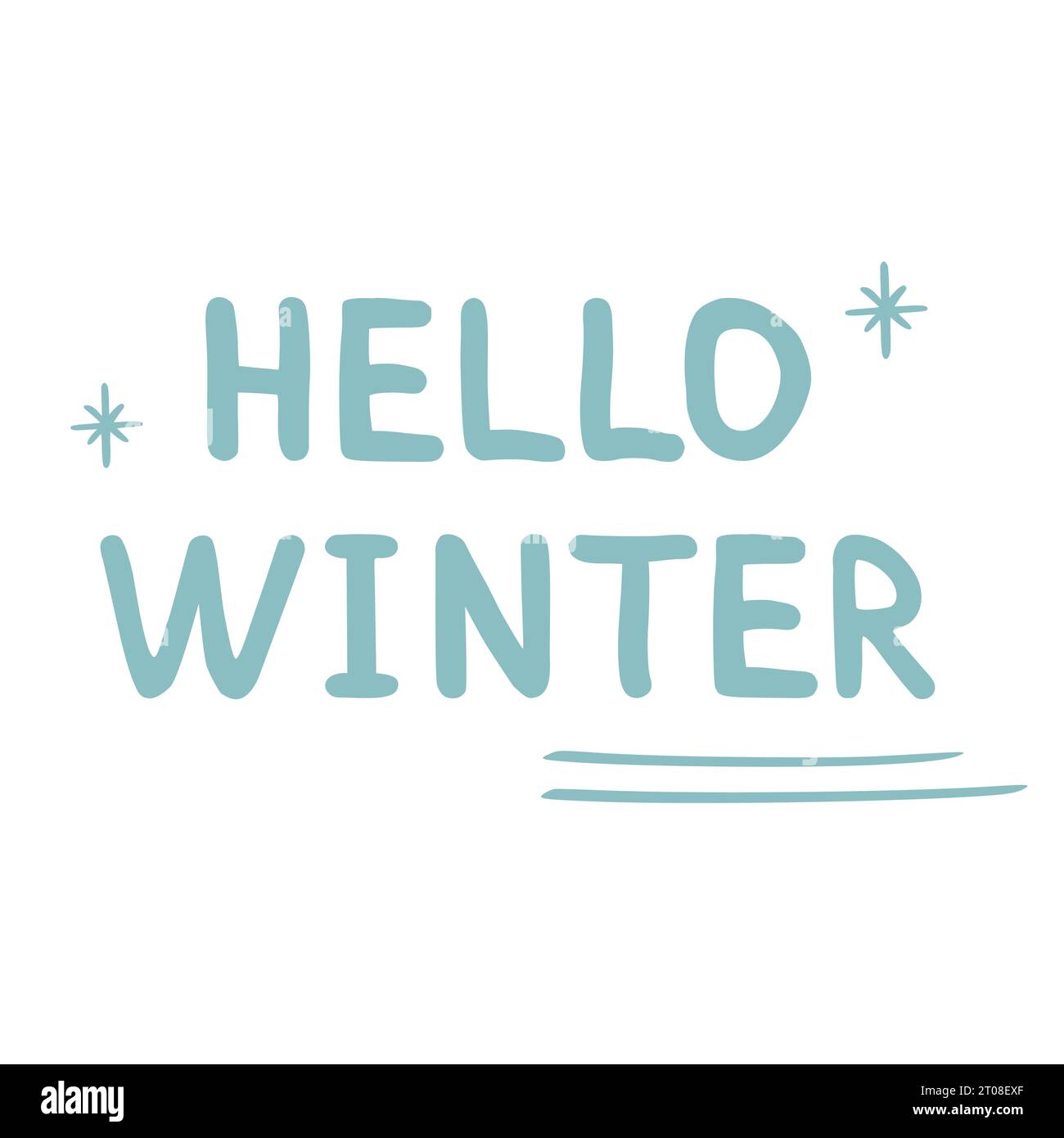 Blue script typography Cut Out Stock Images & Pictures - Alamy