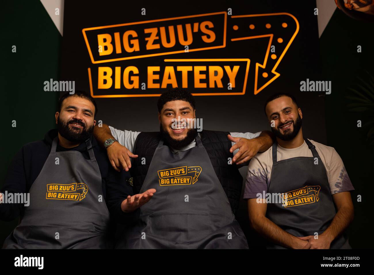 EDITORIAL USE ONLY (Left to right) Tubsey, Big Zuu and Hyder as Big Zuu ...