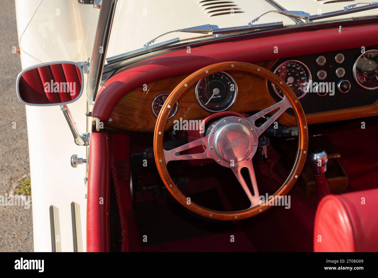 Internal View of Morgan Plus 4 Stock Photo - Alamy