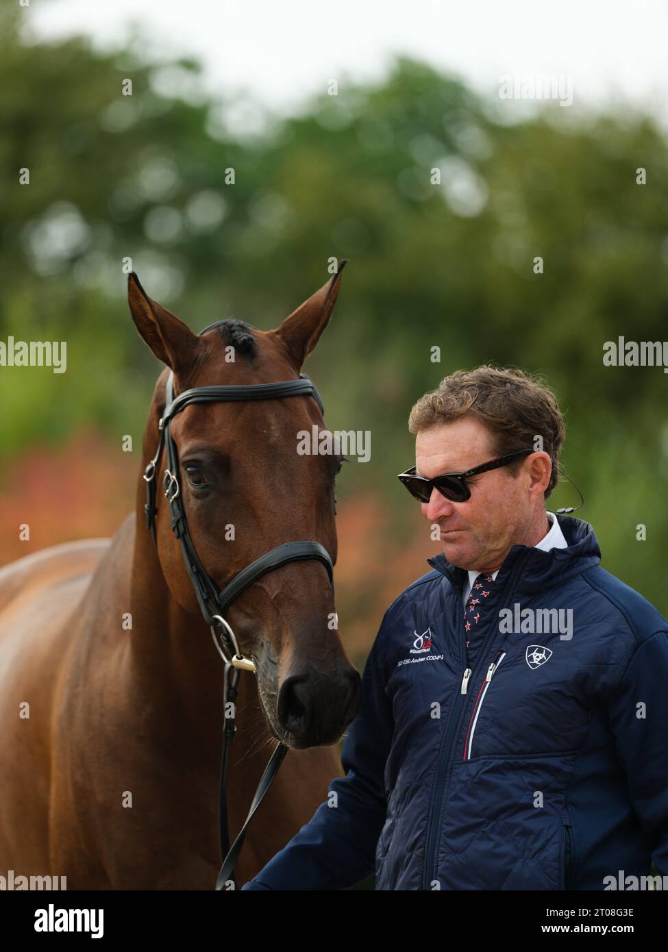 Phillip DUTTON of the United States with Denim during the first horse ...