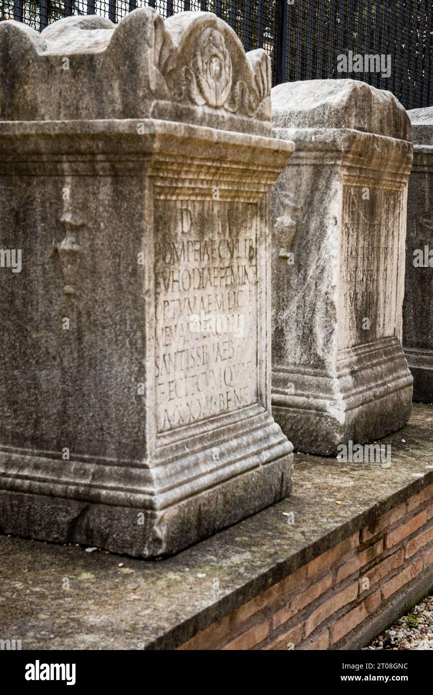 Rome, Italy - January 22, 2023: Exterior of the Ancient Roman Baths of ...