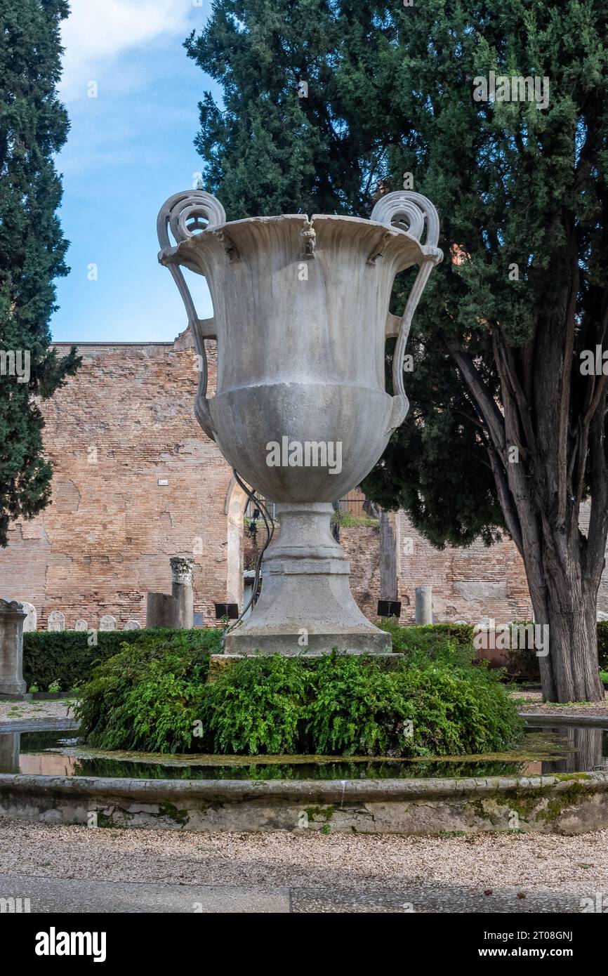 Rome, Italy - January 22, 2023: Exterior of the Ancient Roman Baths of ...