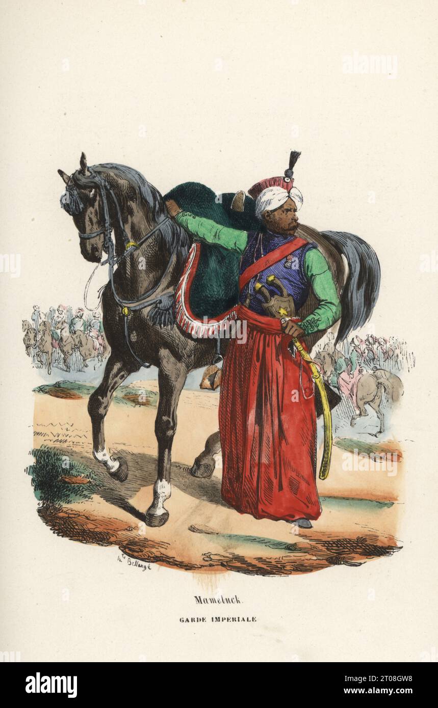 Uniform of the Mamelukes of the Imperial Guard, 1799-1815. Cavalry unit ...