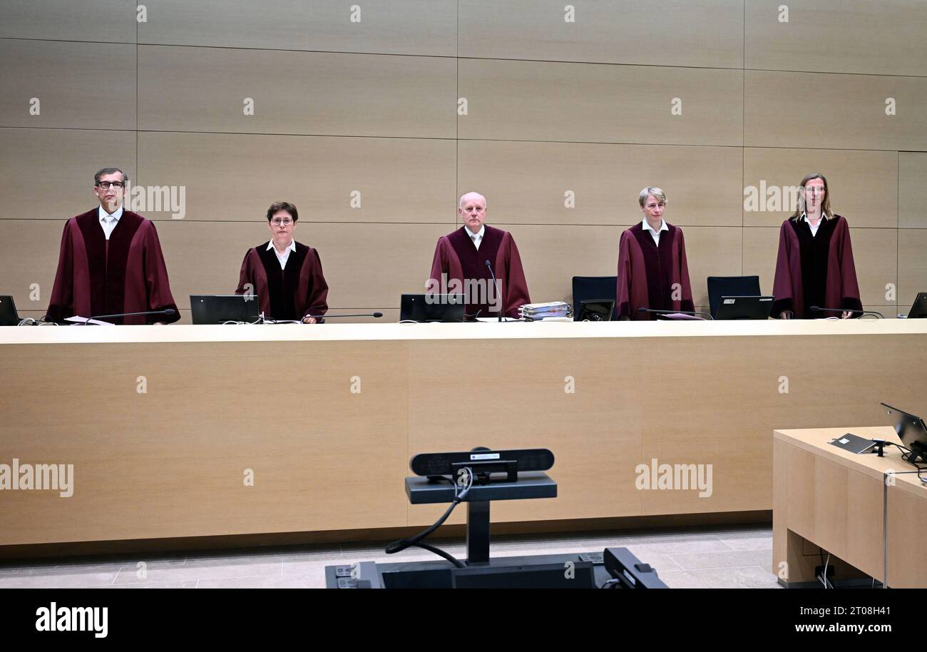 Karlsruhe, Germany. 05th Oct, 2023. The Service Court at the Federal ...