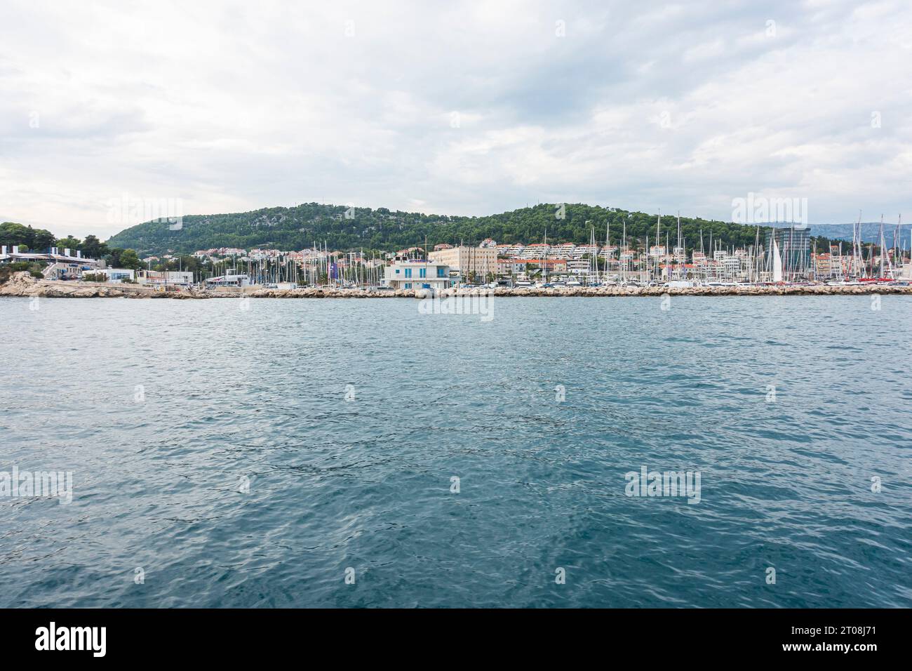 Split city, ACI Marina Split, sea, recreation, holidays, Dalmatia ...