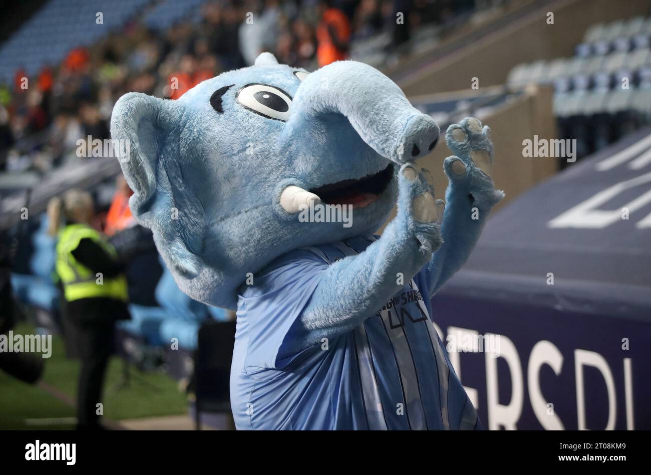 Coventry City mascot Sky Blue Sam before the Sky Bet Championship match ...