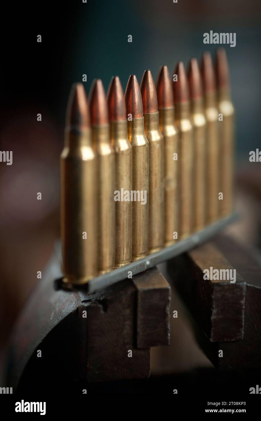 Rifle brass cases hi-res stock photography and images - Alamy