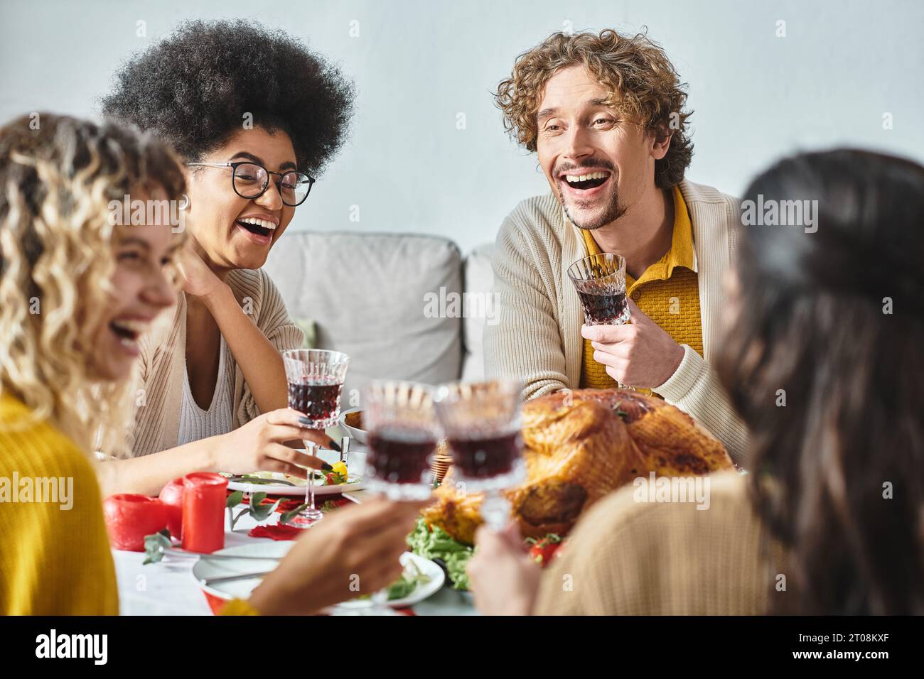 Black family members clinking hi-res stock photography and images - Alamy