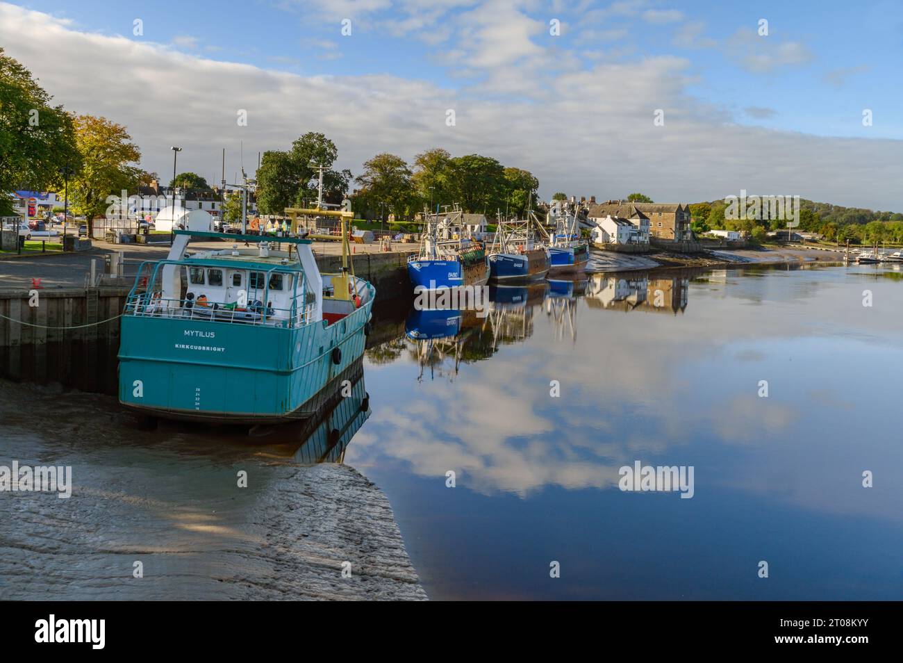 Scallop Dredgers at Kirkcudbright Harbour, Dumfries and Galloway ...
