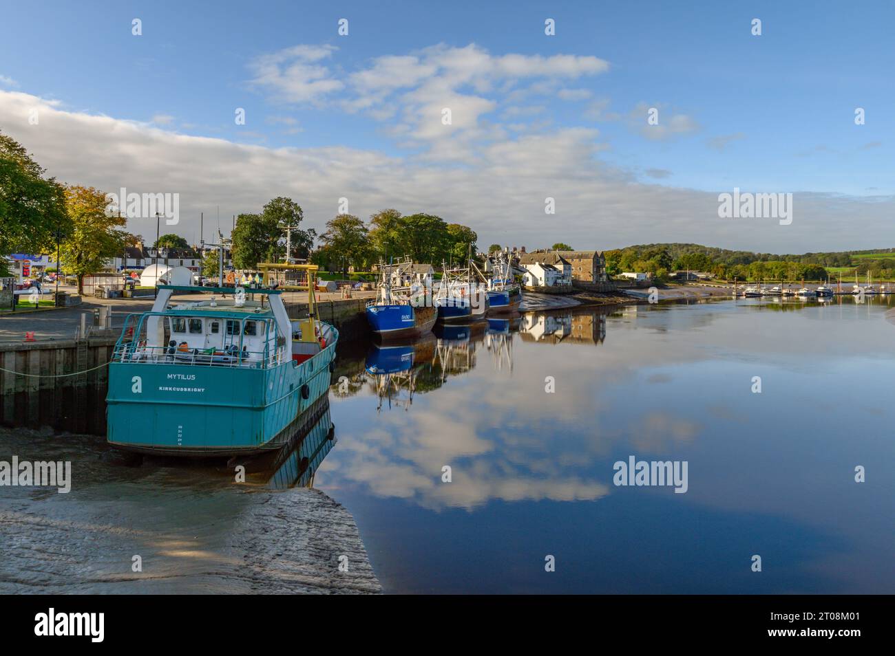 Scallop Dredgers at Kirkcudbright Harbour, Dumfries and Galloway ...