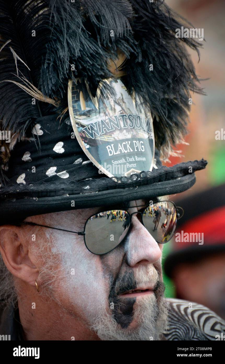 punk rocker style morris dancer sheringham norfolk england Stock Photo ...