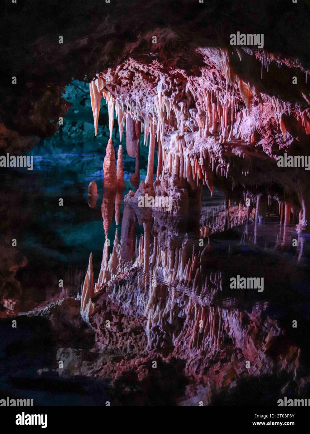 underground cave lake with reflection Stock Photo - Alamy