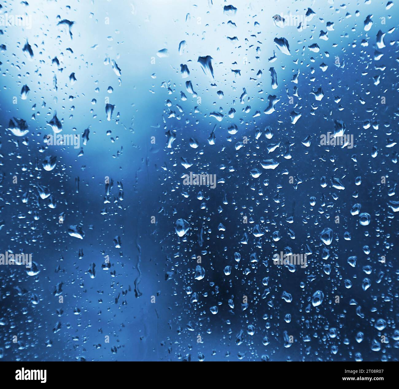 Natural water drops on glass texture Stock Photo - Alamy
