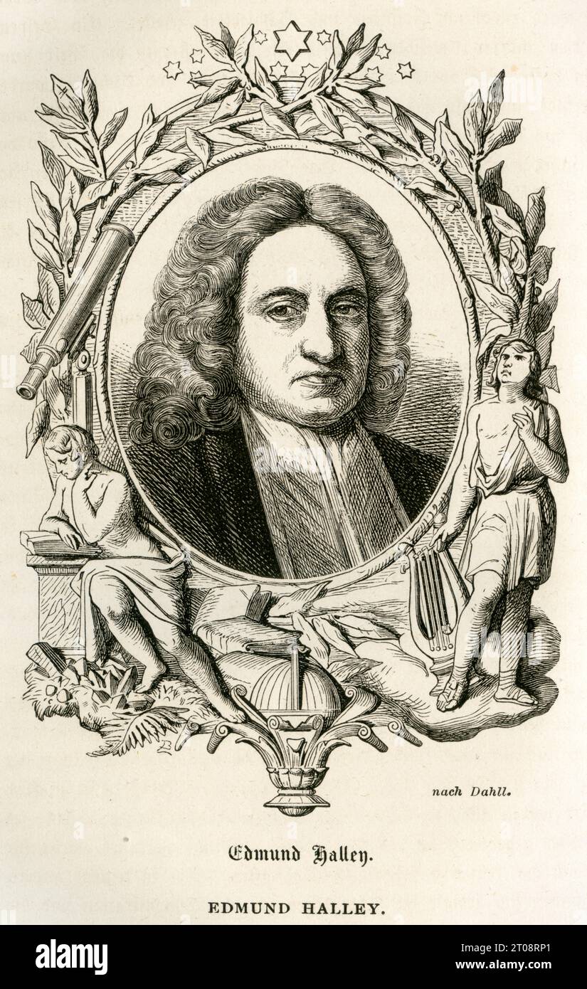 Europa, Großbritannien, London, Edmund Halley, Astronom , Stahlstich ...