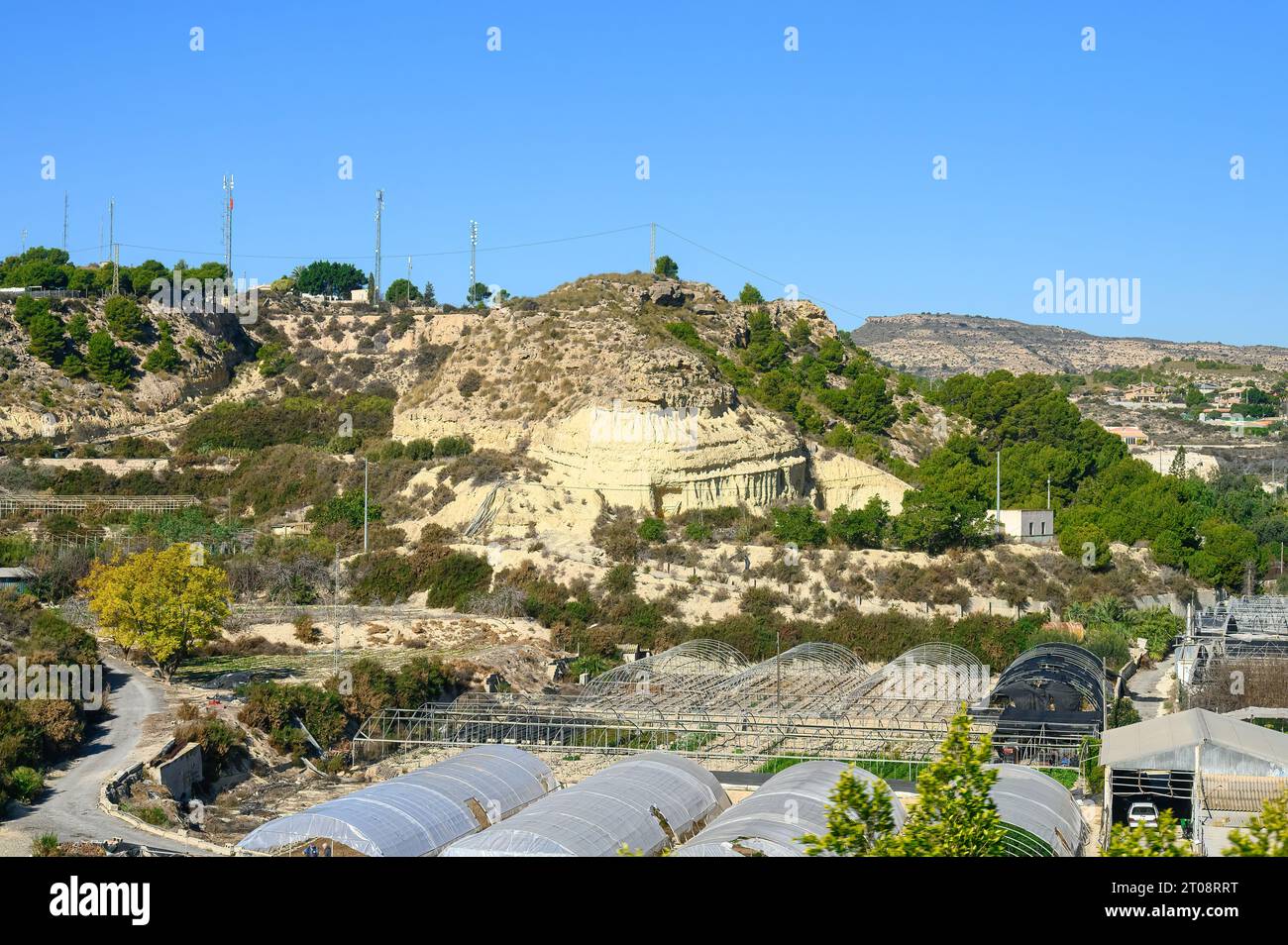 Semi-arid landscape in Alicante province, Spain Stock Photo - Alamy