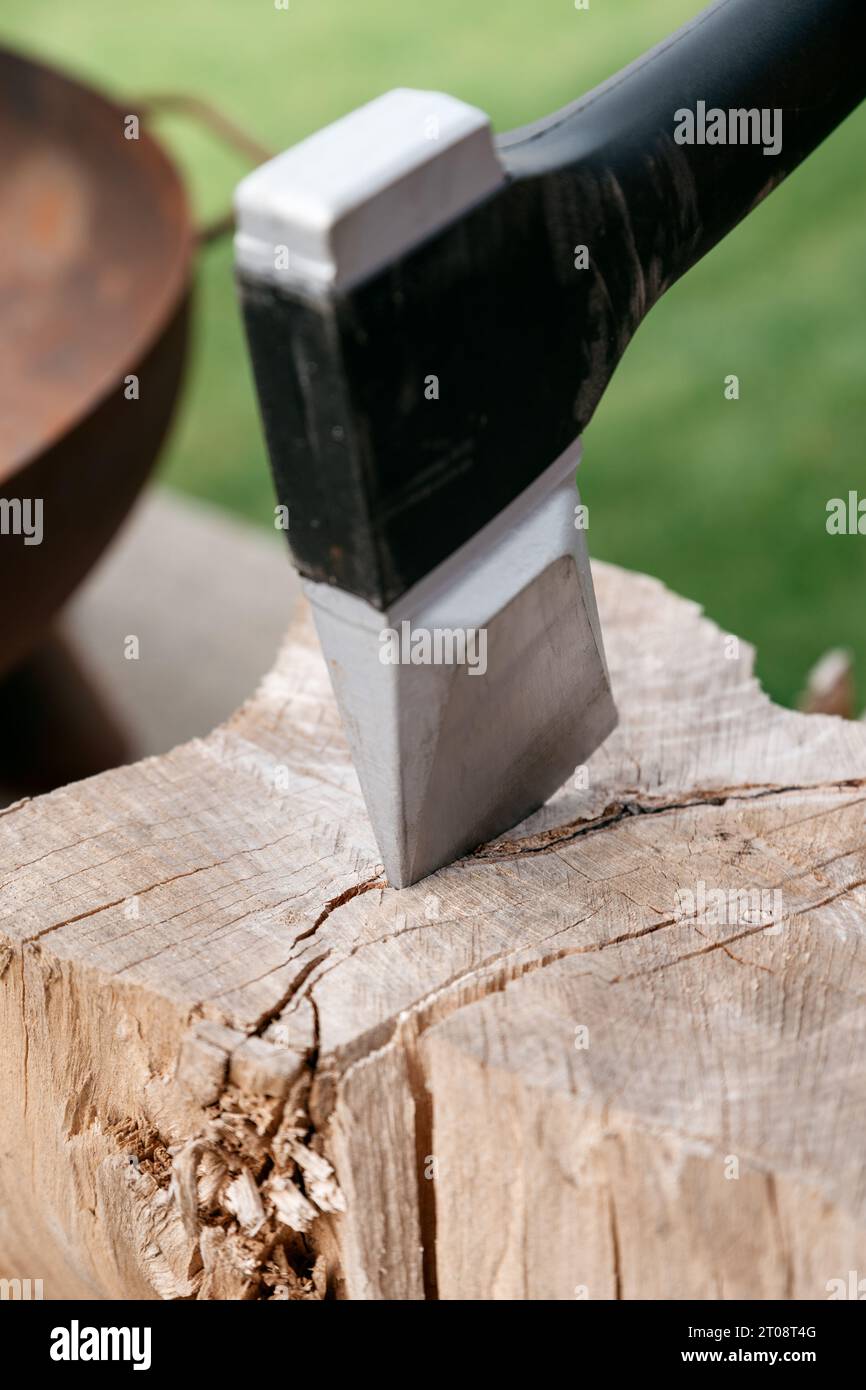 chopped wood ready for the heating season Stock Photo - Alamy
