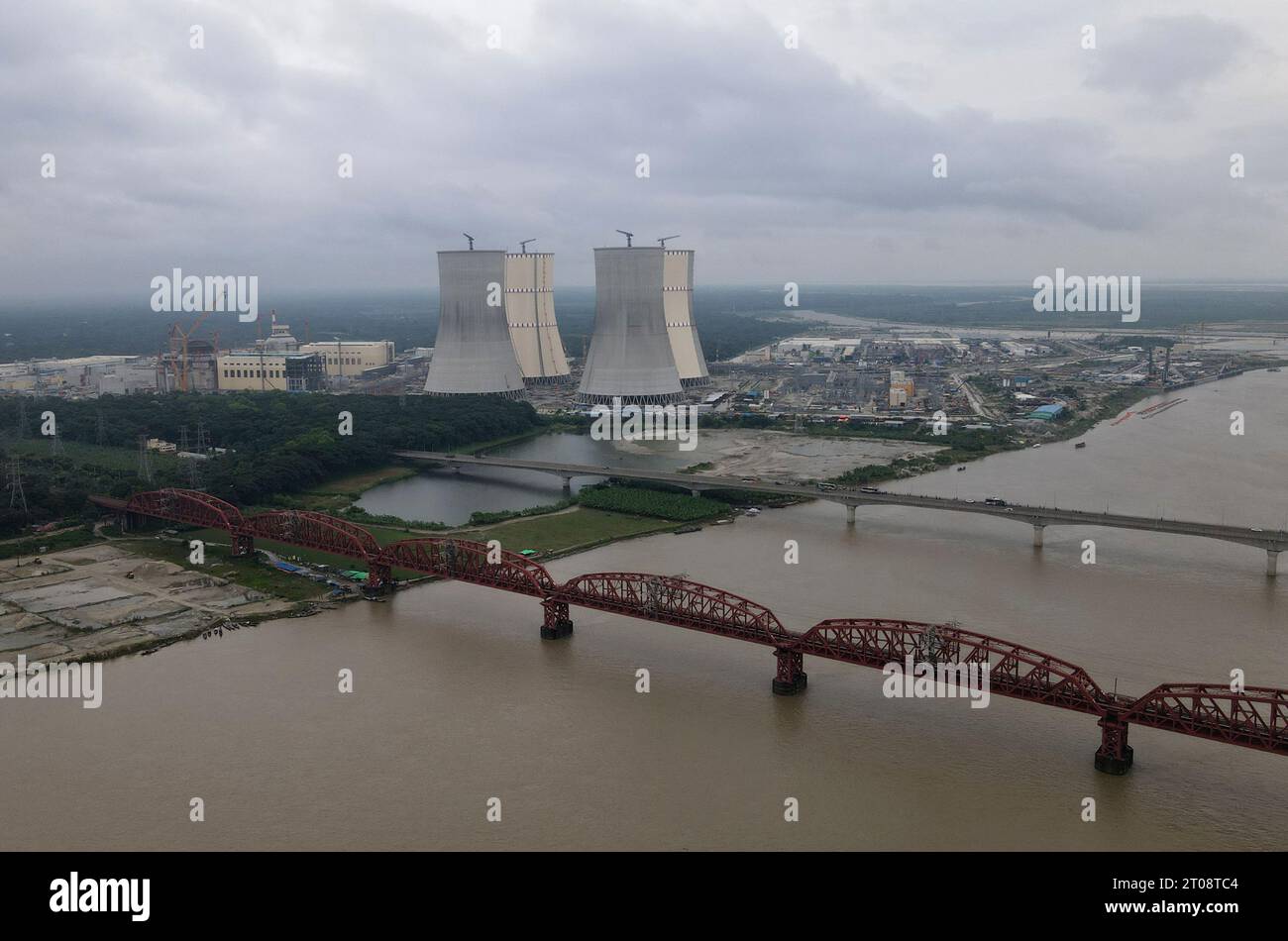 A view of the Rooppur Nuclear Power Plant at Ishwardi in Pabna ...