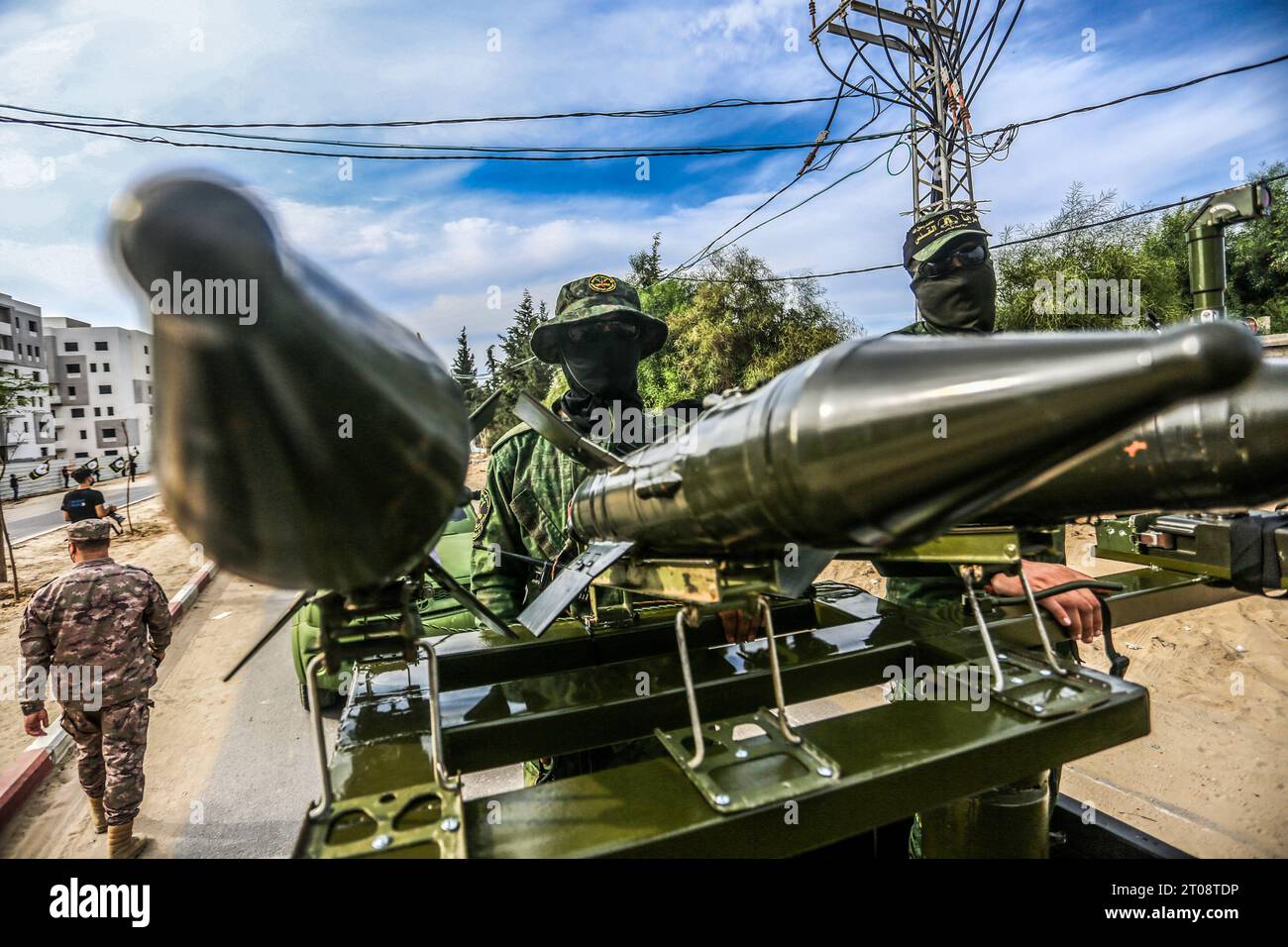 Gaza City, Palestine. 04th Oct, 2023. An armed fighter of the Al-Quds ...