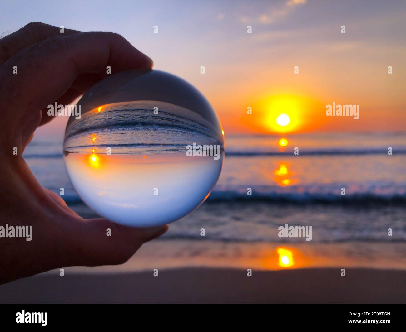 Magic sphere over hand hi-res stock photography and images - Alamy
