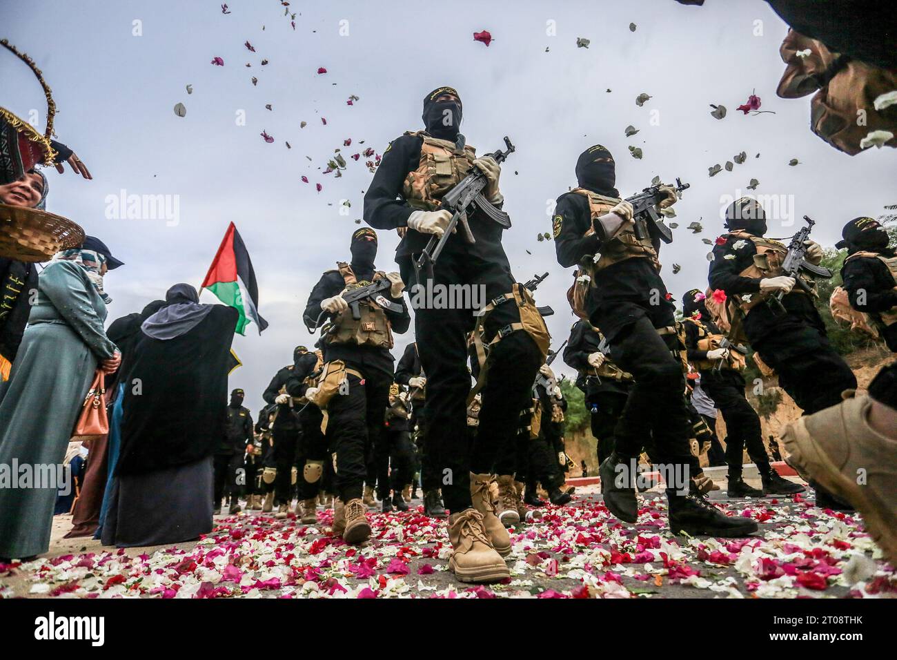 Gaza City, Palestine. 04th Oct, 2023. Supporters of the Al-Quds ...