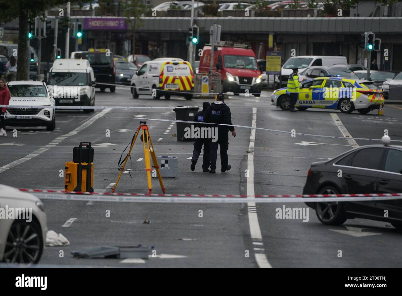 Garda forensic collision investigators at the scene in Phibsborough ...