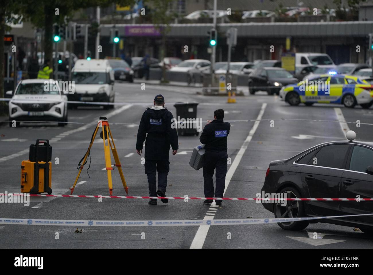 Garda forensic collision investigators at the scene in Phibsborough ...