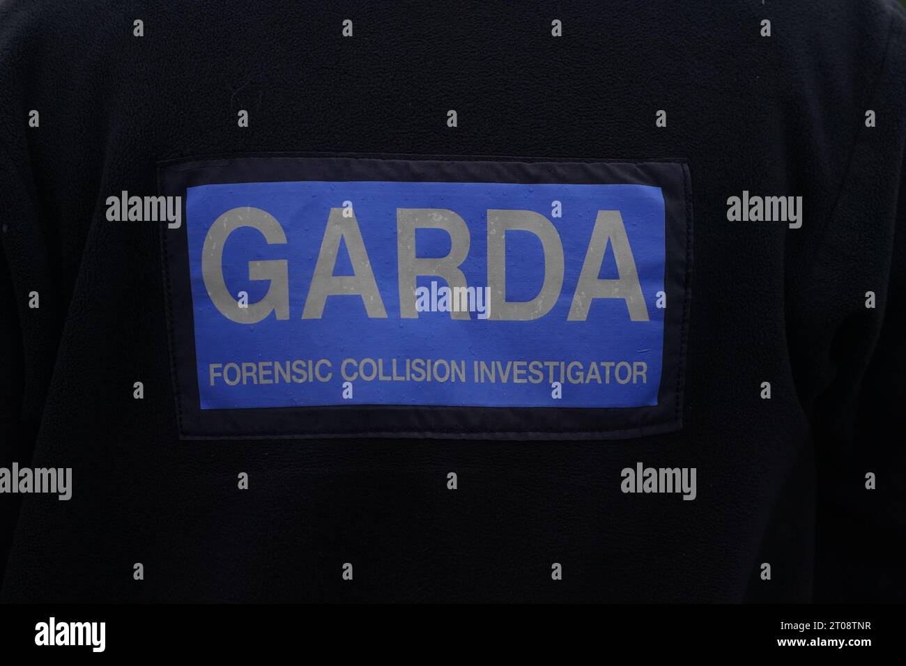 A Garda forensic collision investigator at the scene in Phibsborough ...
