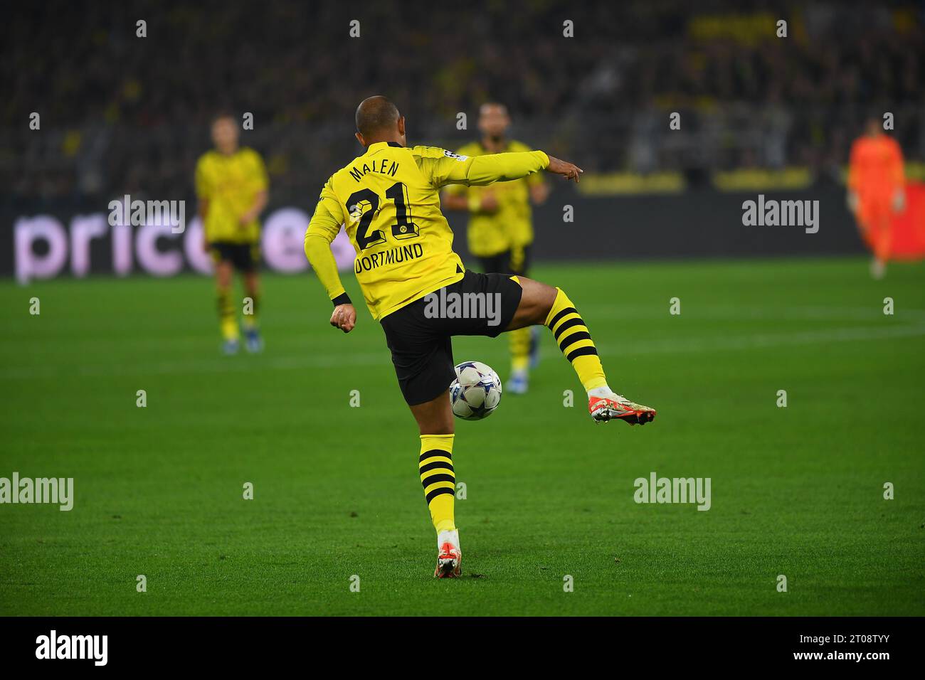 DORTMUND, GERMANY - 04.10.23: Donyell Malen, The match of match UEFA ...