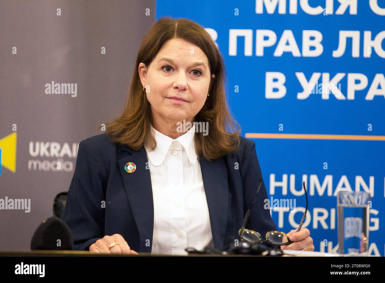 Non Exclusive: KYIV, UKRAINE - OCTOBER 04, 2023 - Head of the UN Human ...