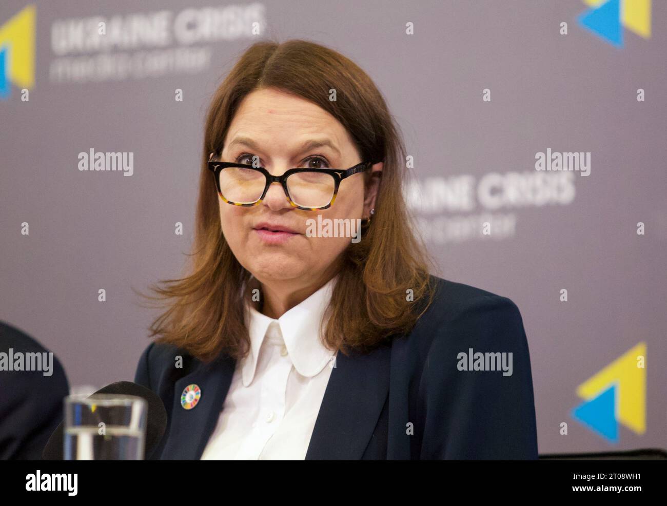 Non Exclusive: KYIV, UKRAINE - OCTOBER 04, 2023 - Head of the UN Human ...