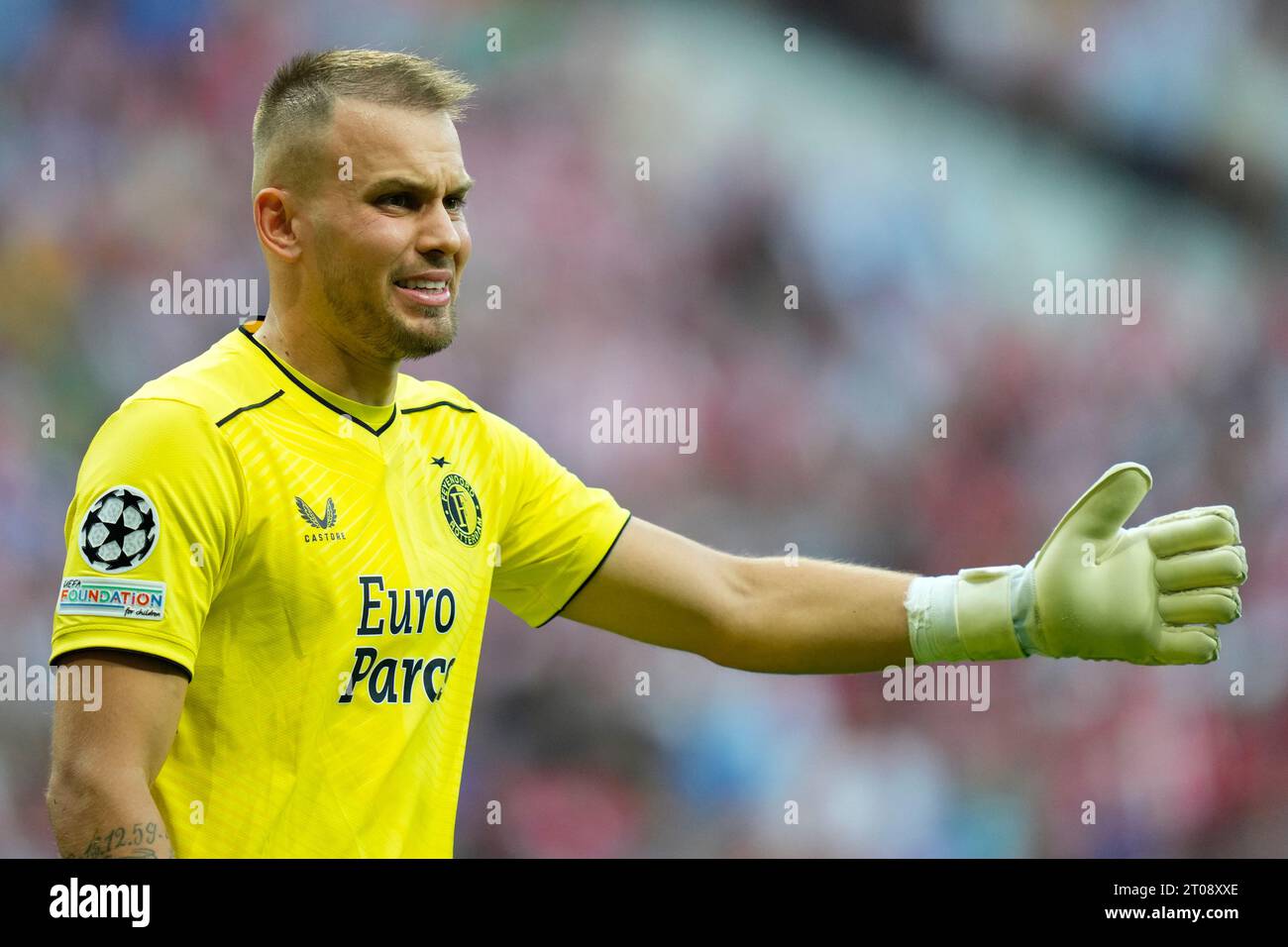 Madrid, Spain. 04th Oct, 2023. Timon Wellenreuther of Feyenoord during ...