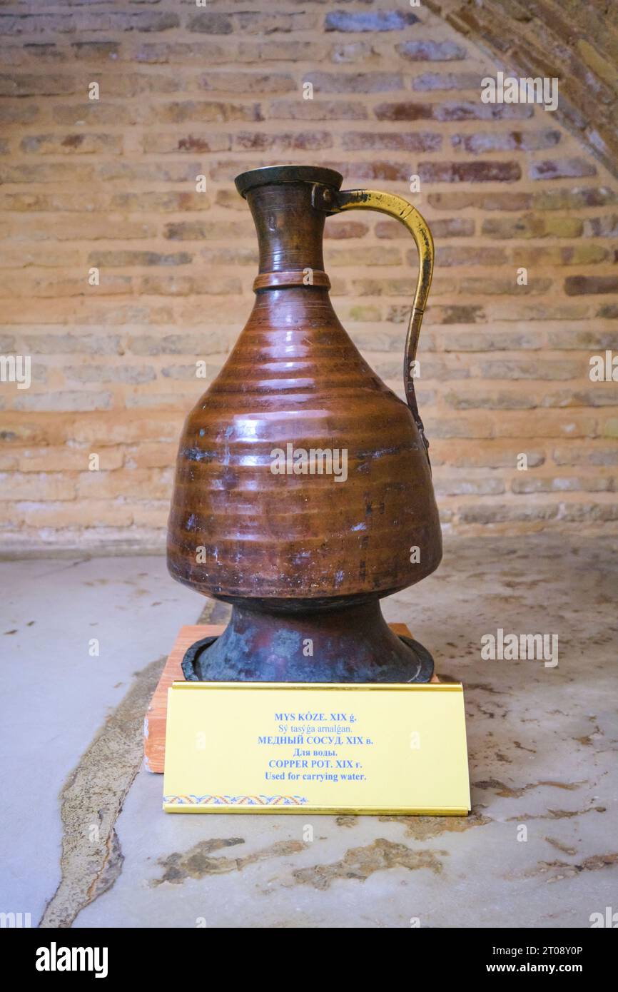 One of the old washing, bathing vases, pots on display. At the Oriental ...