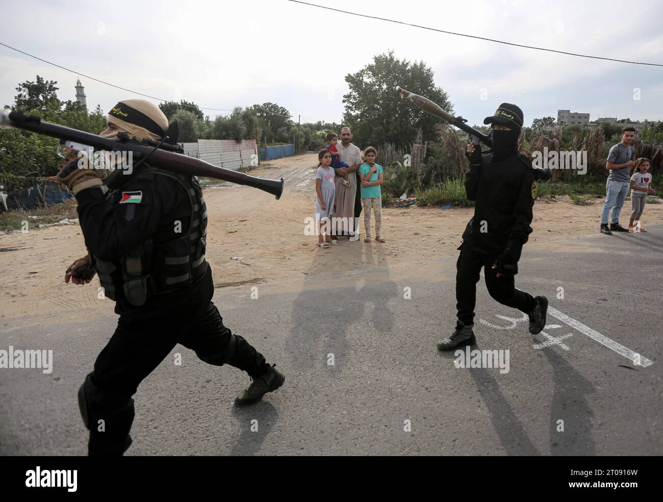 Anti Israel Military Parade In Gaza, Palestine GAZA, PALESTINE - 2023 ...