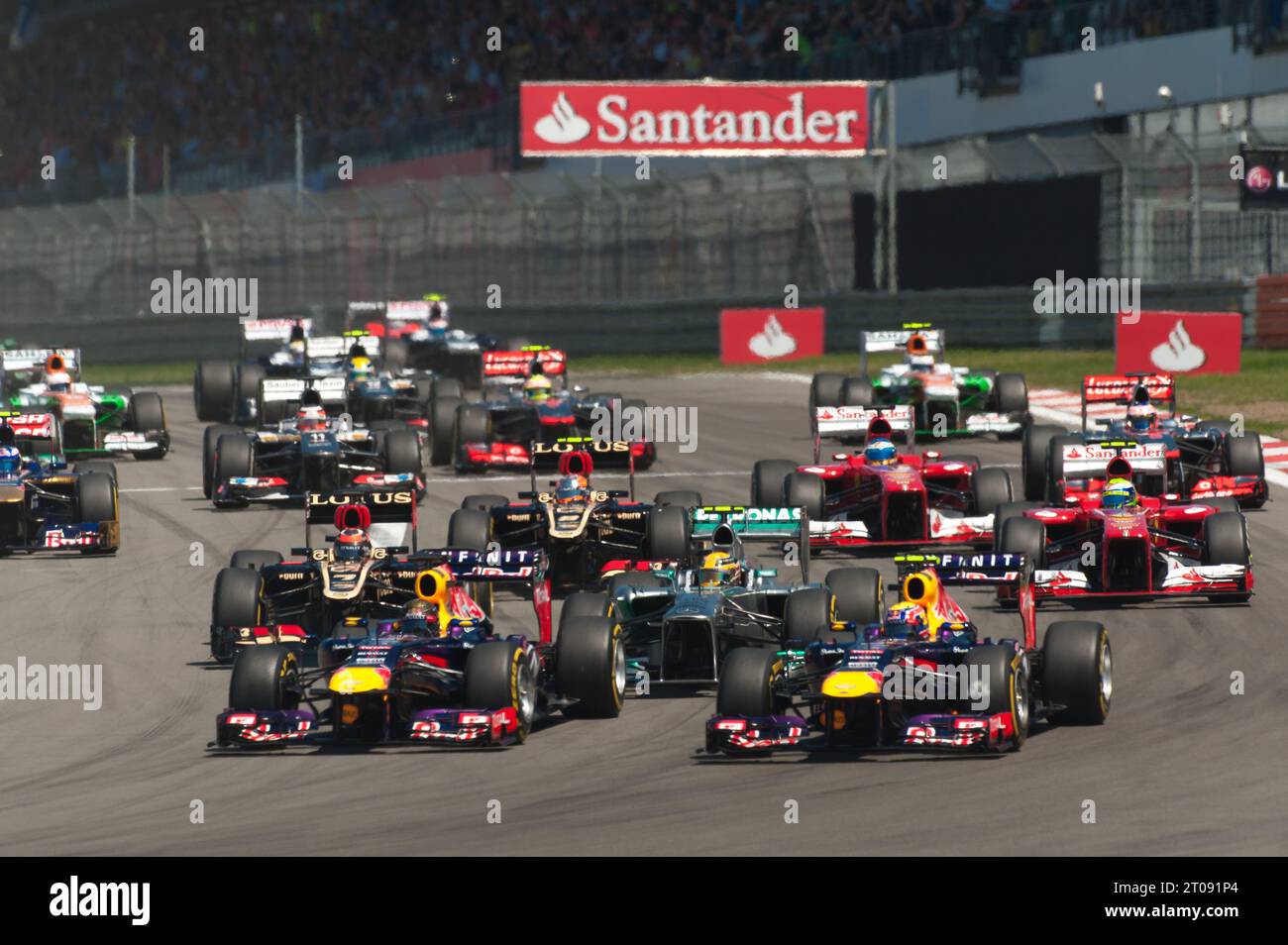 Sebastian Vettel, Rad Bull Racing und Mark Webber, Red Bull Racing ...