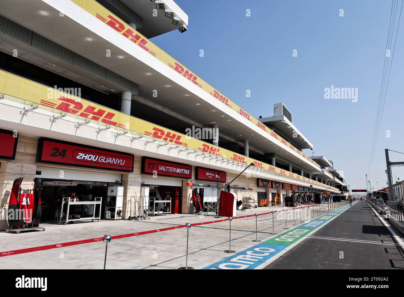 Doha, Qatar. 05th Oct, 2023. Circuit atmosphere - Alfa Romeo F1 Team ...